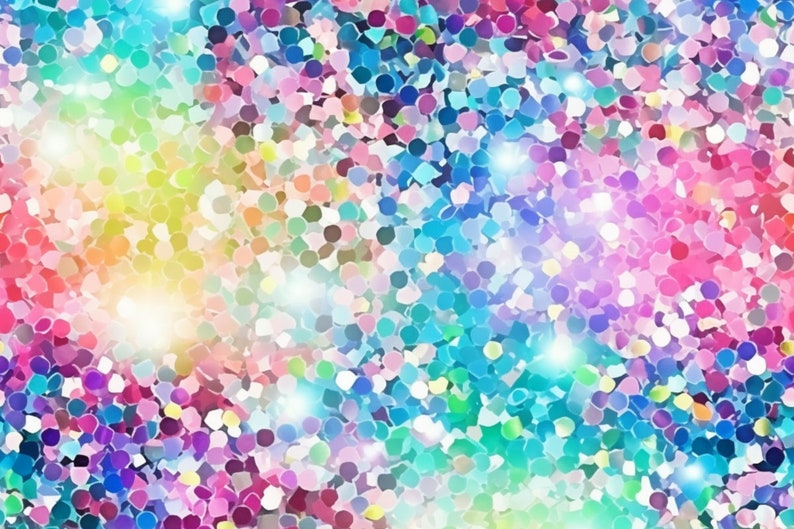 Seamless Glitter Paper Bundle, Vibrant Repeating Digital Pattern ...