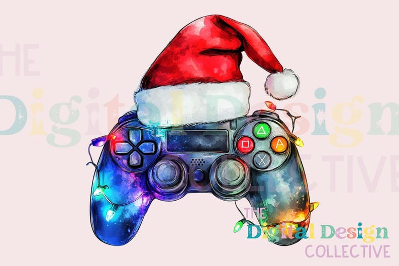 Gamer Christmas Game Controller Png Sublimation Design Download ...