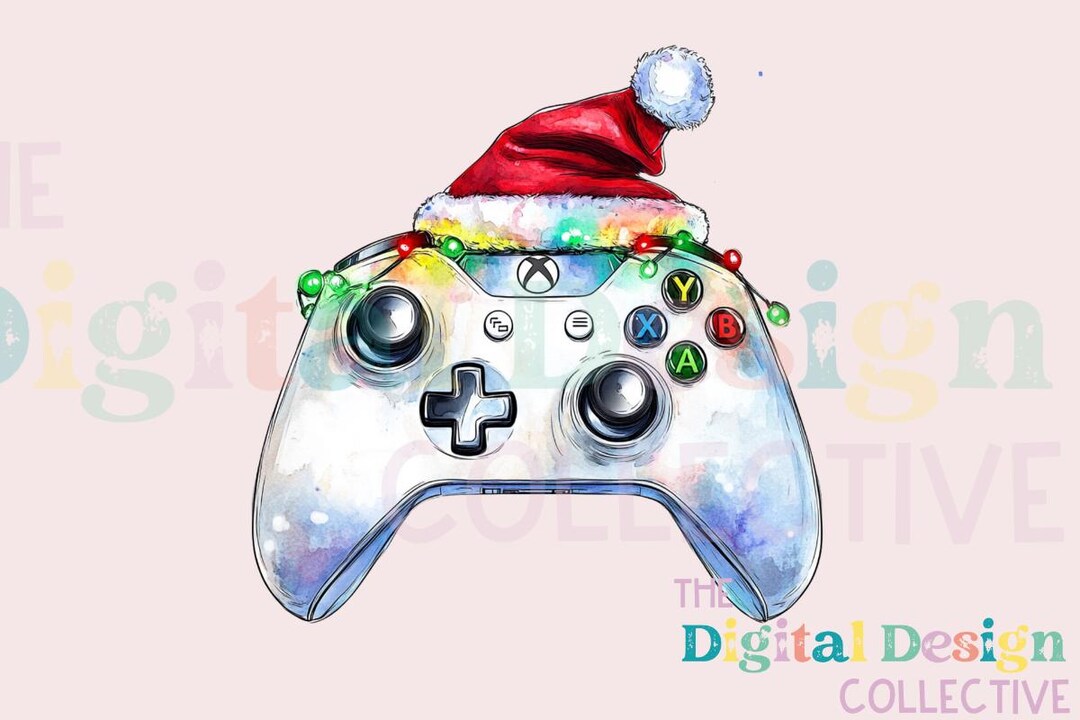 Gamer Christmas PNG Digital Download - Sublimation Design - Christmas ...