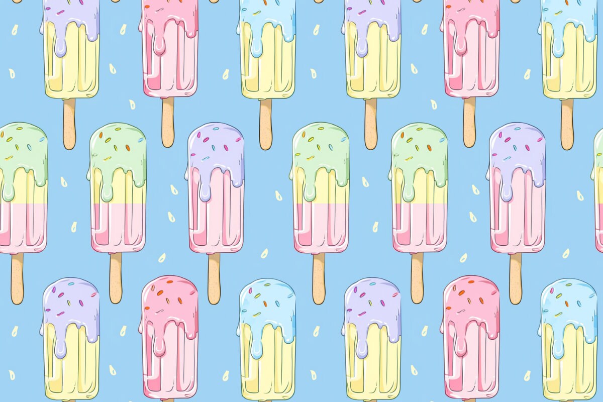 Summer Popsicle Seamless Digital Papers - Etsy