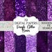 Seamless Purple Glitter Digital Papers, Repeating Digital Pattern ...