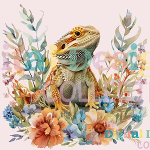 Bearded Dragon Clipart, Bearded Dragon Png, Reptile Clipart, Dragon ...