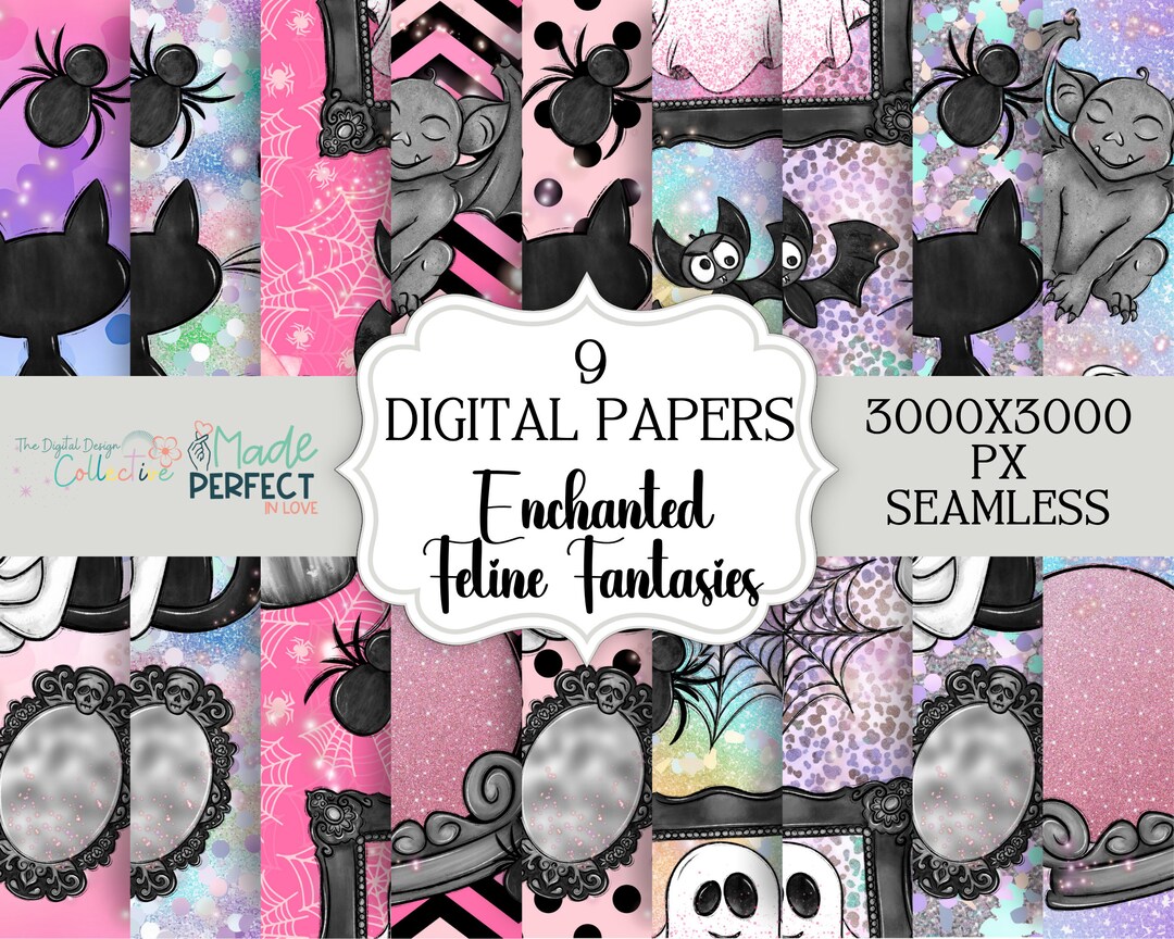 Seamless Pattern, Sweet Spooky Halloween, Seamless Digital Paper ...
