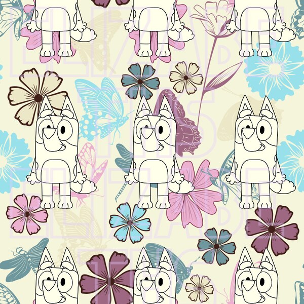 Bluey Digital Papers - Etsy