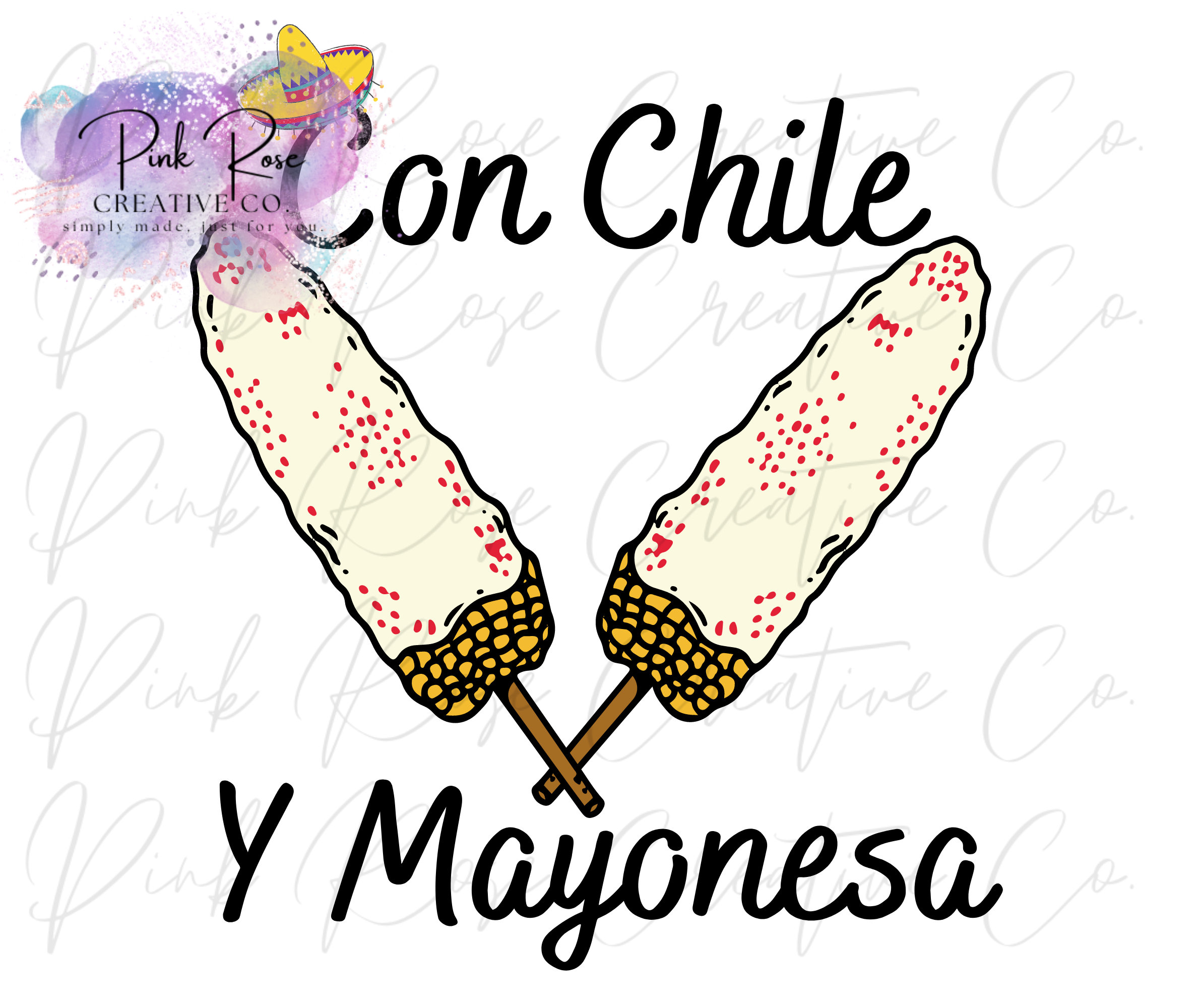 Elote Con Chile Y Mayonesa Png | Digital Design | Instant Download ...
