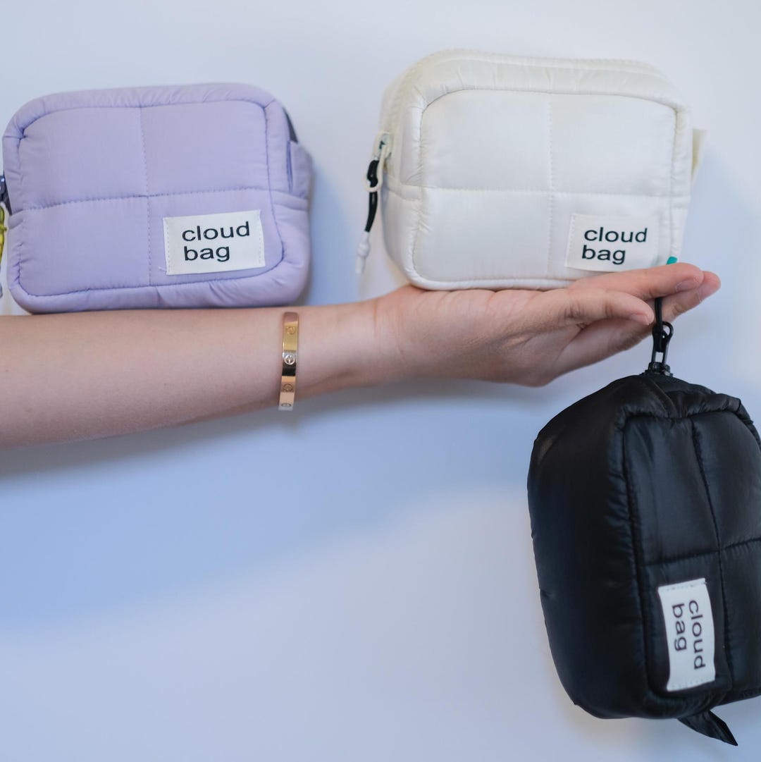 Micro Pillow Puffer Bag Mini Puffy Pouch Cloud Bag Puffy Wallet Puffy ...