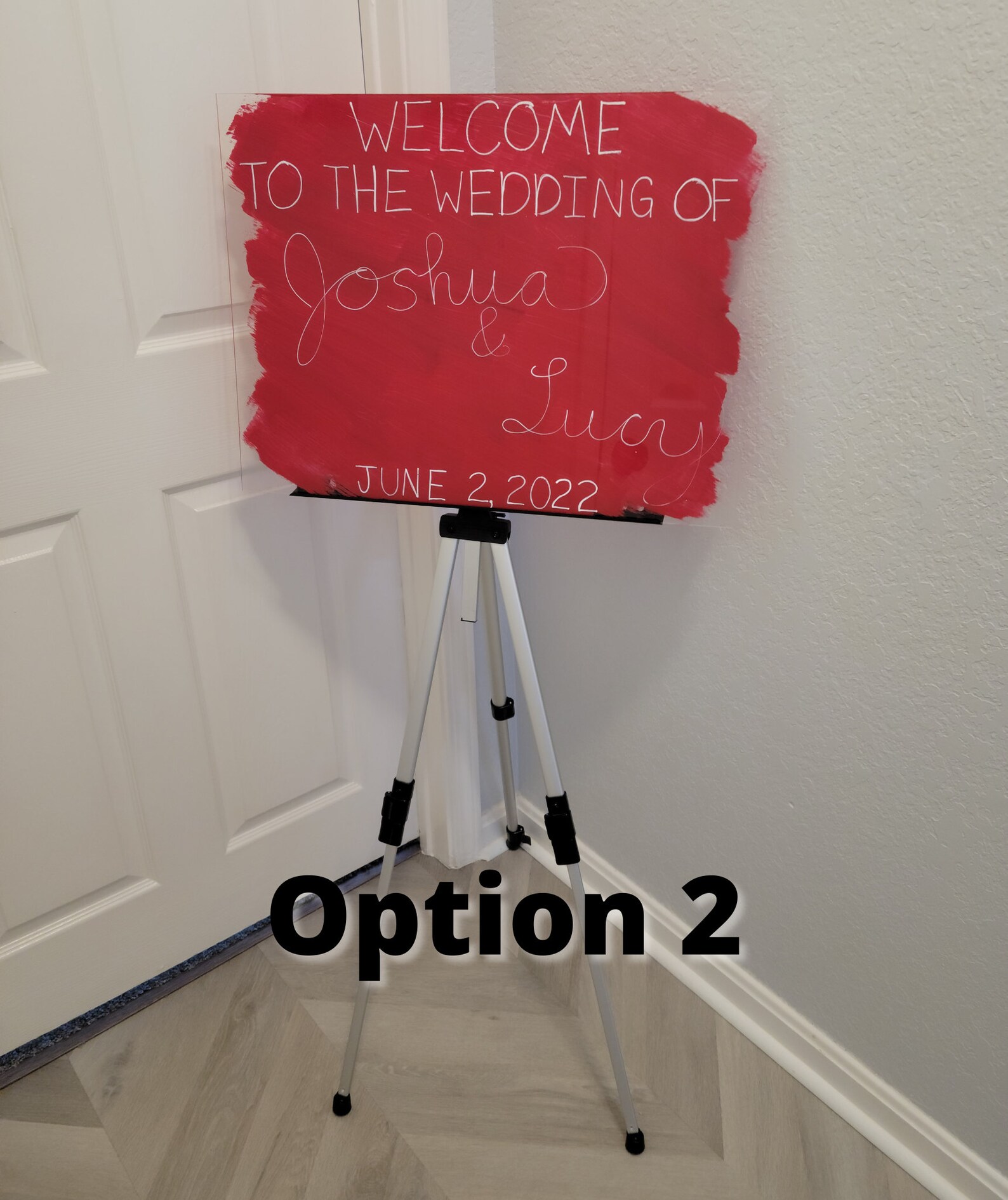 Custom Acrylic Hand-painted Wedding Sign - Etsy