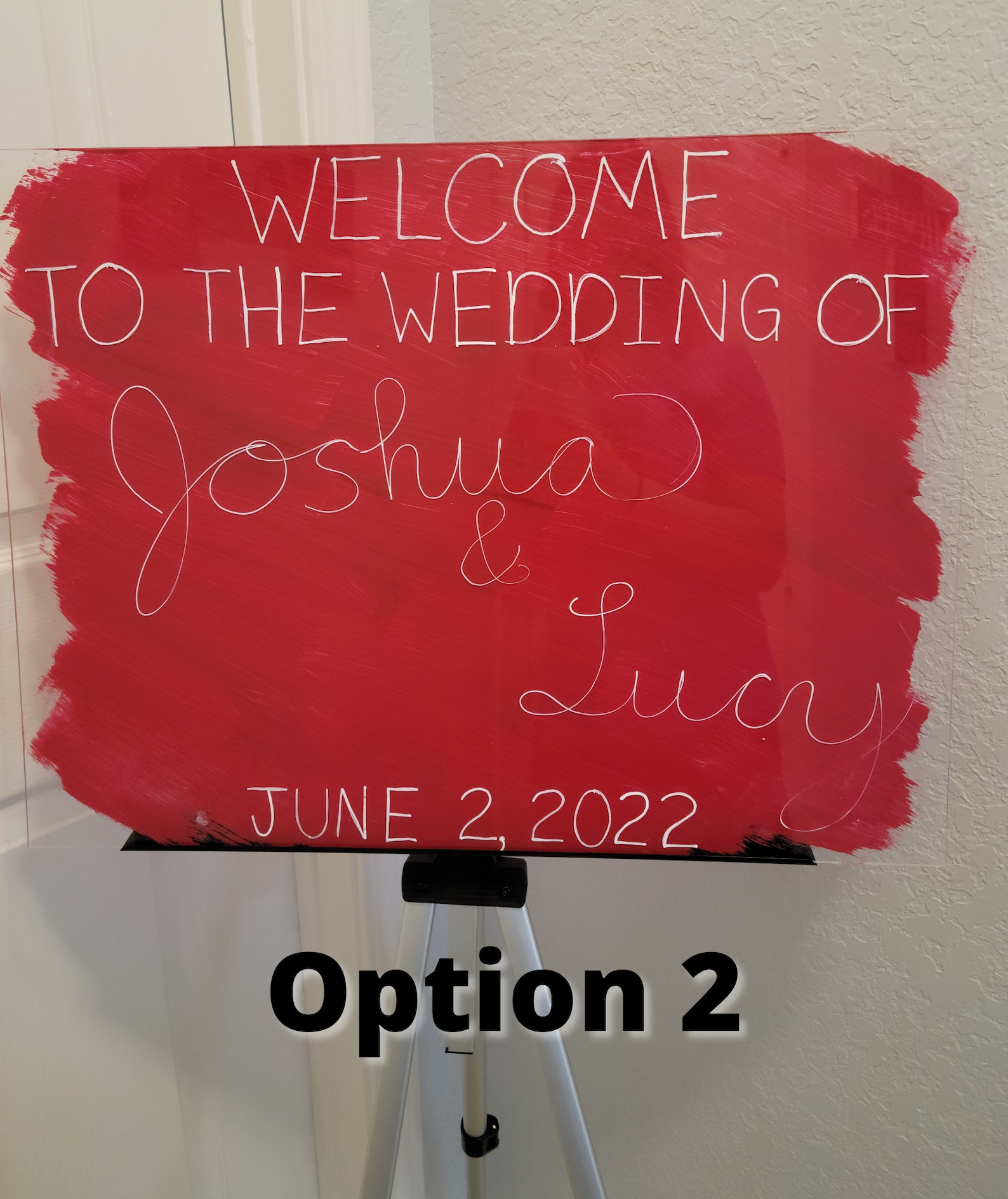 Custom Acrylic Hand-painted Wedding Sign - Etsy