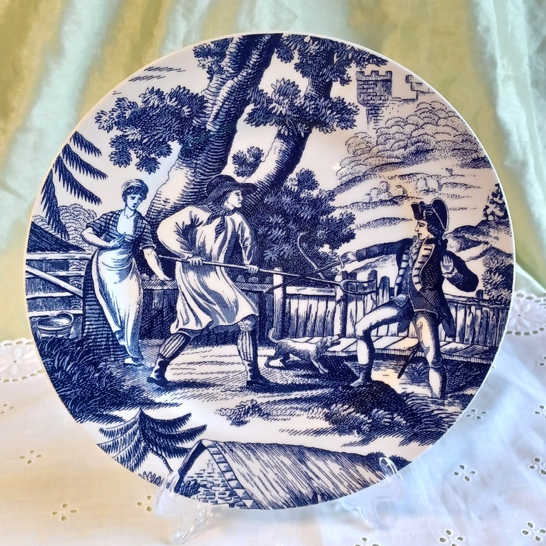 Colonial Williamsburg Blue and White Country Courtship: Pastoral ...