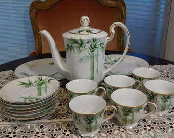 Noritake Bamboo Tea Set - Etsy