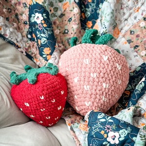 Strawberry Pillow Crochet Pattern | PDF Instant Download - Etsy