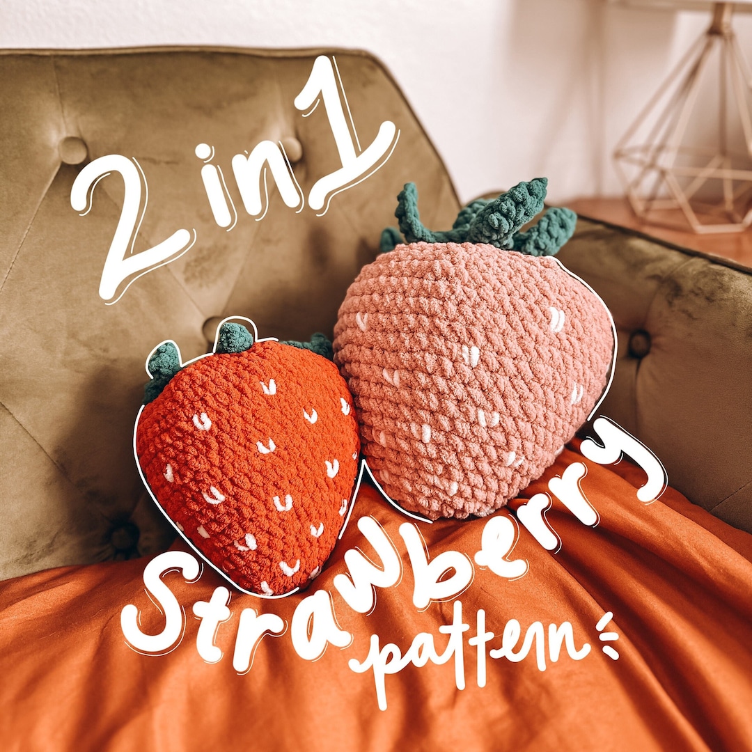 Strawberry Pillow Crochet Pattern | PDF Instant Download - Etsy
