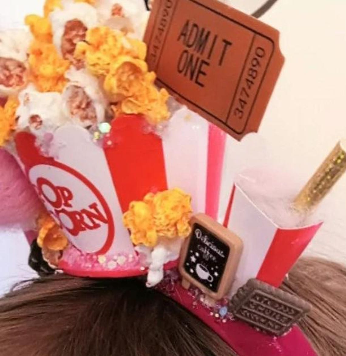 Popcorn Headband, Movies Themed Headpiece, Circus/carnival Tiara ...