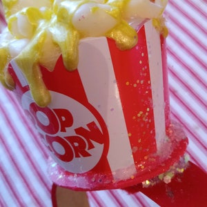 Popcorn Headband With Fake Butter, Carnival/circus Hairpiece, Popcorn ...