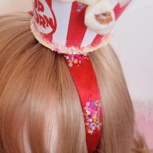 Popcorn Headband, Popcorn Tiara, Fake Food Hairpiece, Circus/carnival ...