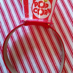 Popcorn Headband With Fake Butter, Carnival/circus Hairpiece, Popcorn ...