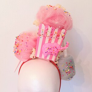 Popcorn/cotton Candy Vintage Themed Headband, Retro Style Circus ...