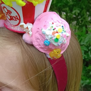 Carnival/circus Themed Headpiece, Popcorn Headband, Carnival Tiara ...