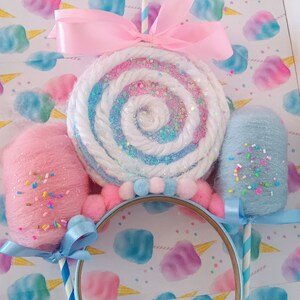Lollipop Headband, Cotton Candy Tiara, Circus/carnival Fascinator/tiara ...