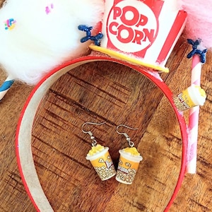 Carnival/circus Themed Headband, Popcorn Hairpiece, Cotton Candy Tiara ...