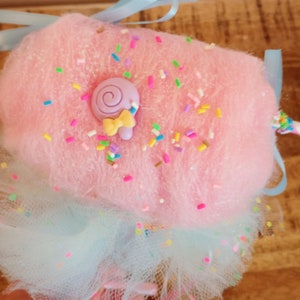 Cotton Candy Headband, Fake Food Hairpiece, Candy Tiara, Candyland ...