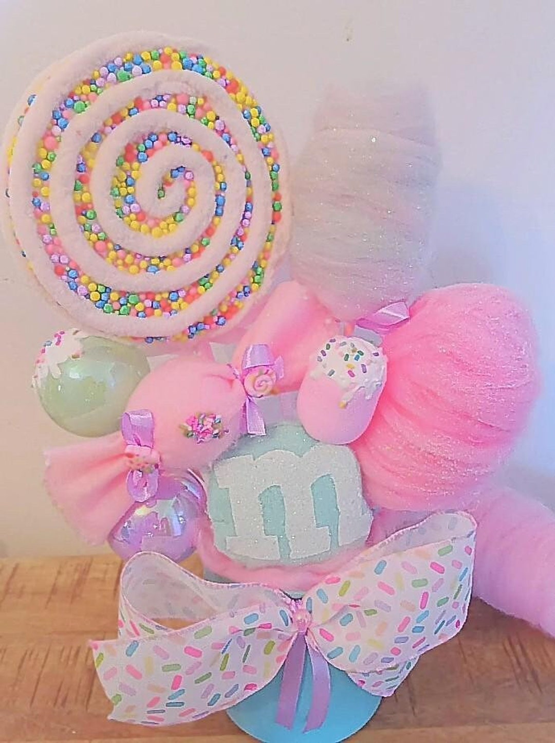 Fake Candy Centerpiece in Bright Colors to Use for Parties and Events ...