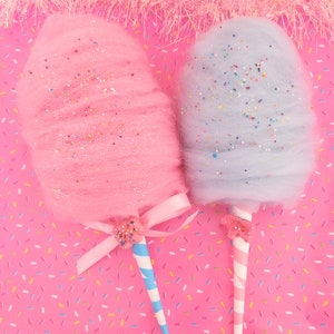 Fake Frosted Animal Cookie Cotton Candy, Fake Cotton Candy, Faux Sugar ...
