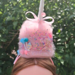 Upside-down Cotton Candy Headband, Candy Hairpiece/costume Accessory ...