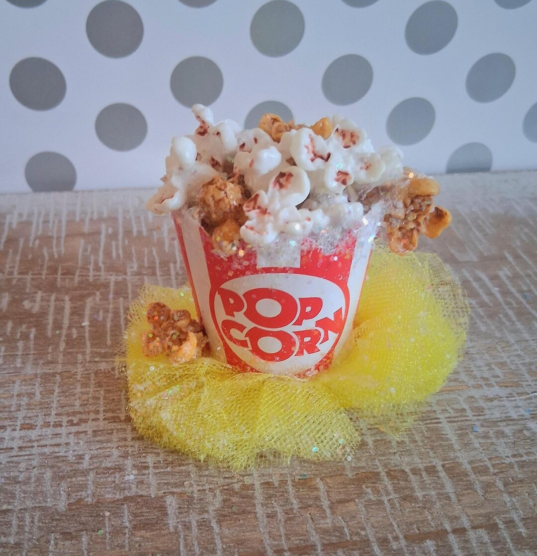 Popcorn Fascinator, Circus Themed Hairpiece, Carnival Hairclip, Cute ...
