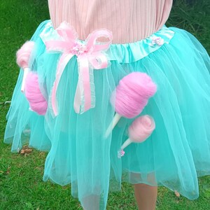 Cotton Candy Themed Christmas Skirt/headpiece, Adult/child Candyland ...