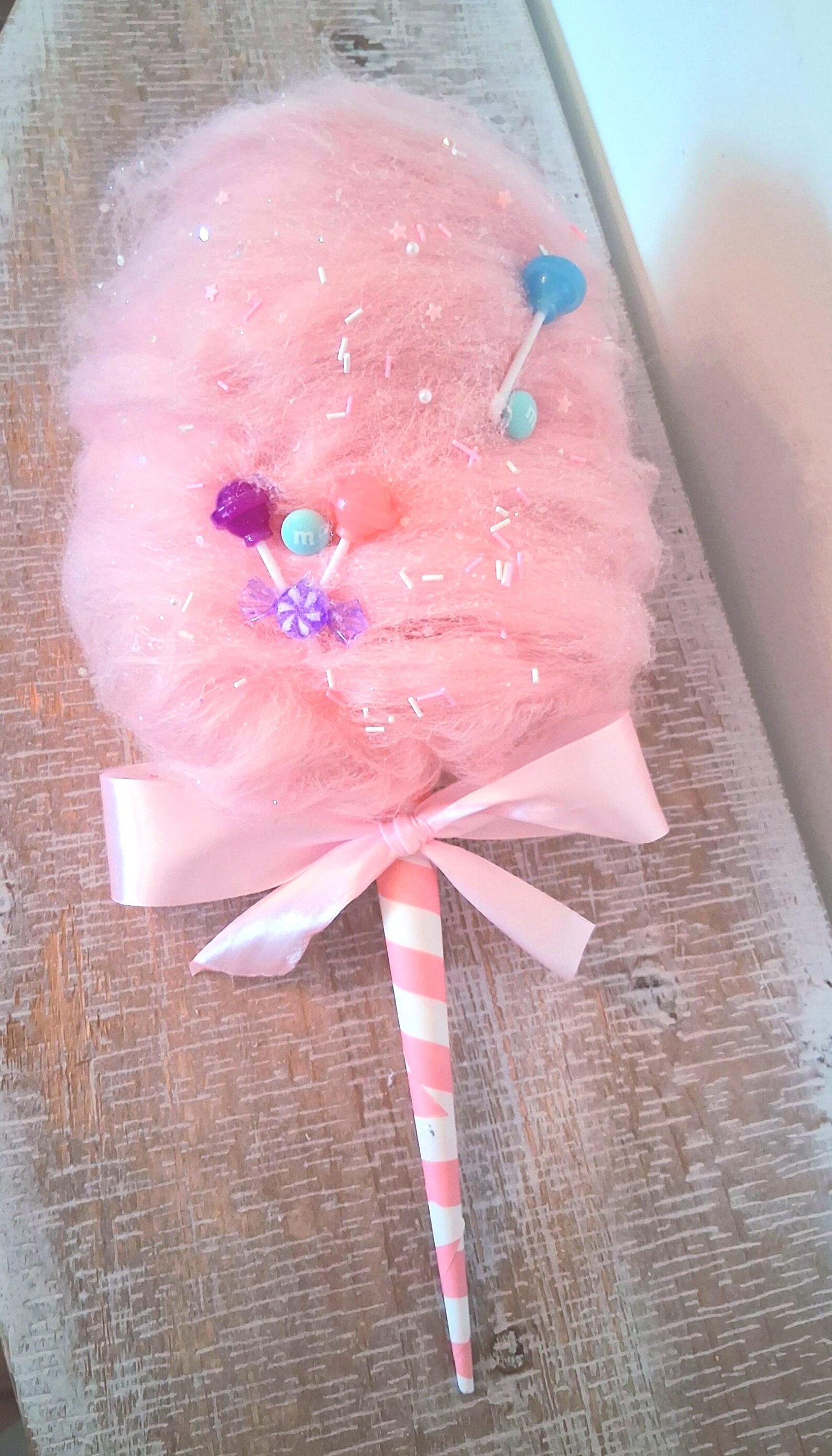 Faux Cotton Candy With Extra Sweets, Artificial Sugar Floss, Candyland ...