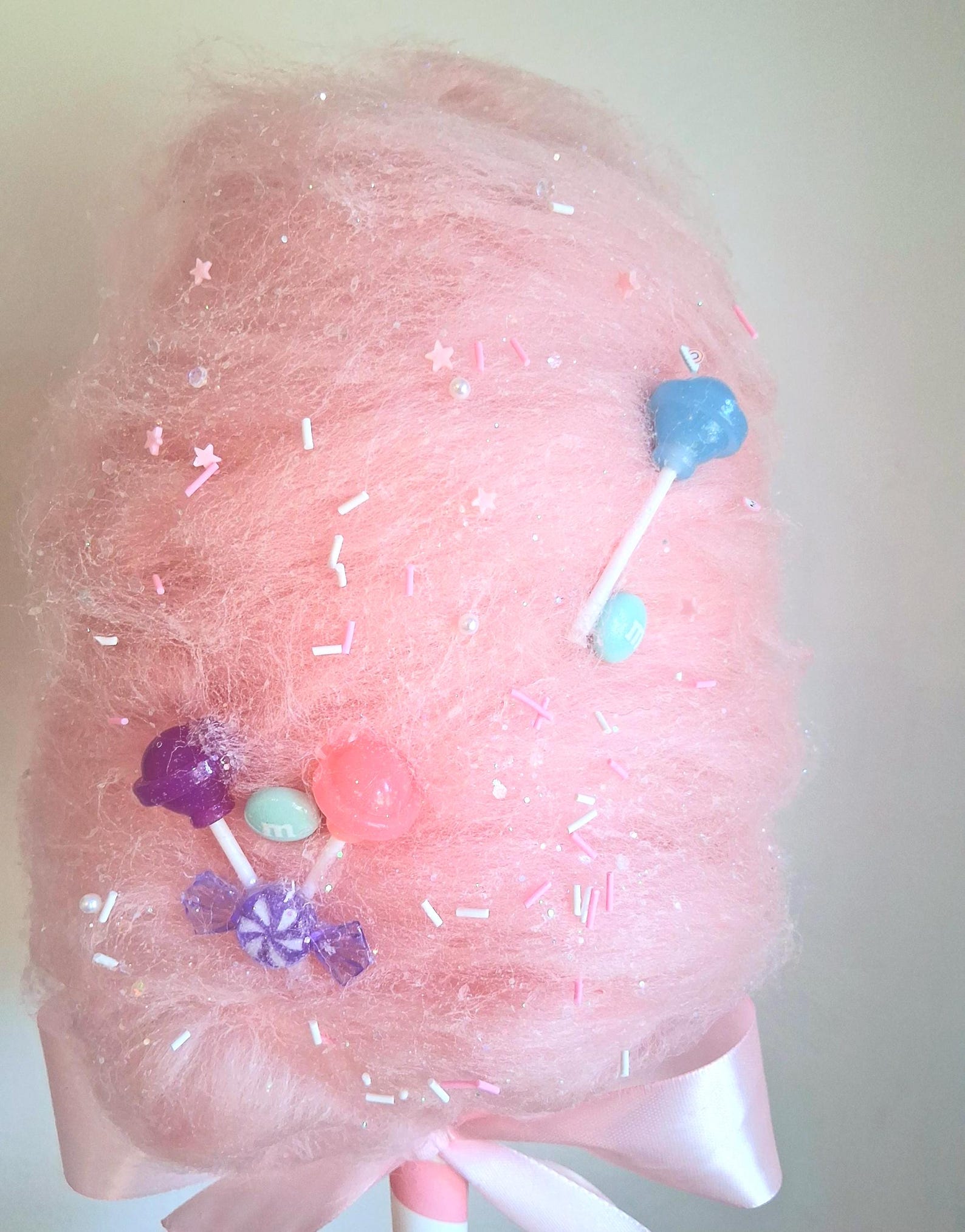 Faux Cotton Candy With Extra Sweets, Artificial Sugar Floss, Candyland ...
