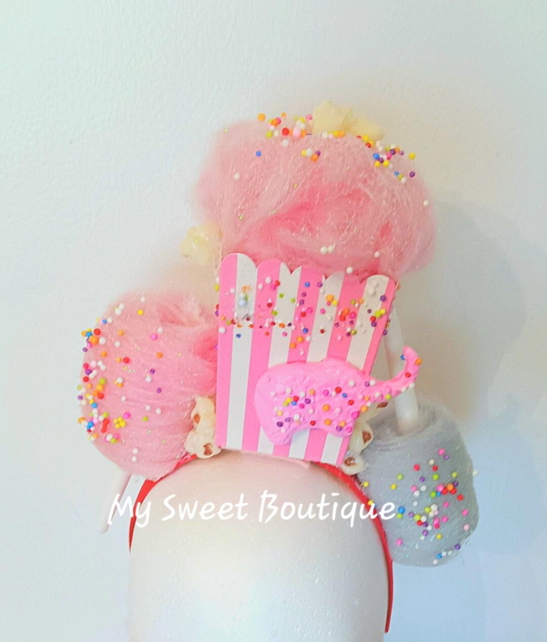 Popcorn/cotton Candy Vintage Themed Headband, Retro Style Circus ...