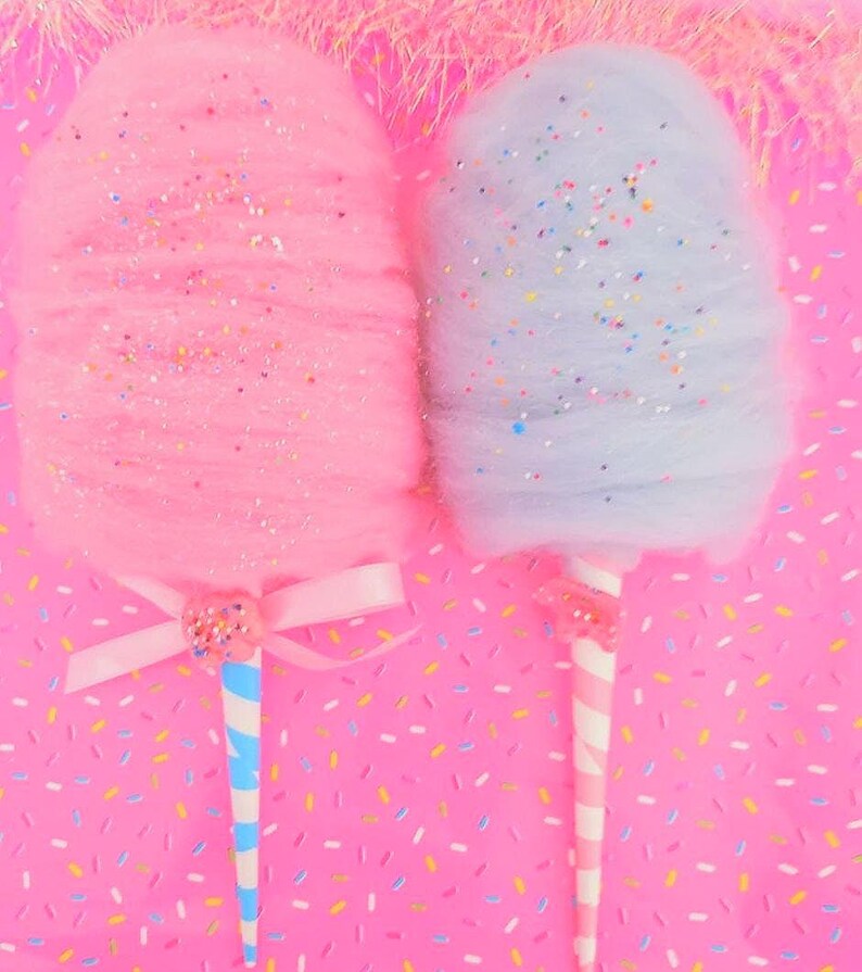 Fake Frosted Animal Cookie Cotton Candy, Fake Cotton Candy, Faux Sugar ...