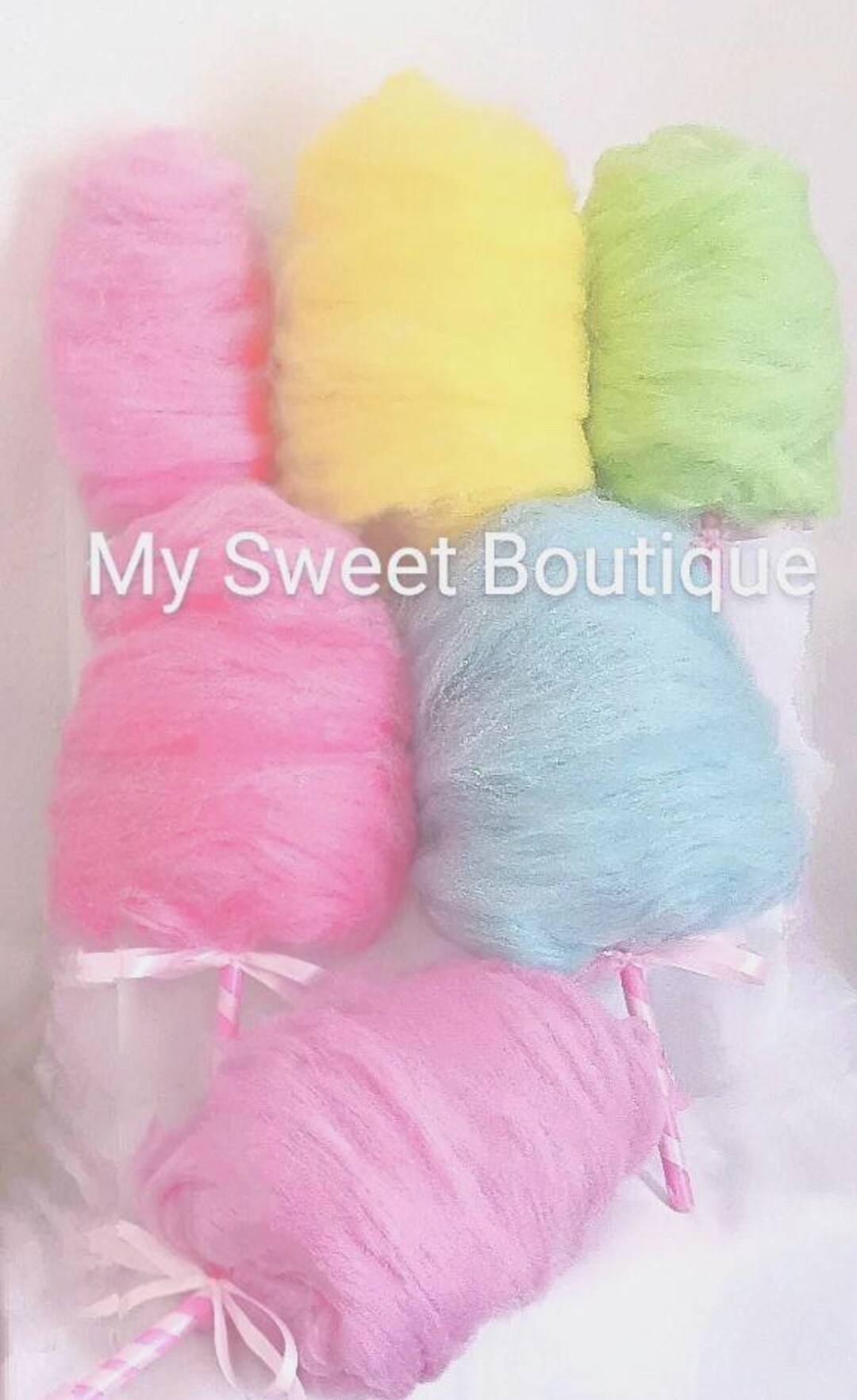 Customizeable Faux Cotton Candy, Fake Sugar Floss, Artificial Fairy ...