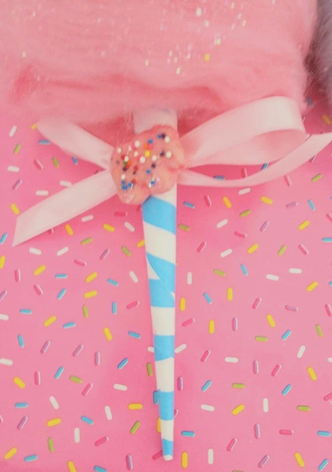 Fake Frosted Animal Cookie Cotton Candy, Fake Cotton Candy, Faux Sugar ...