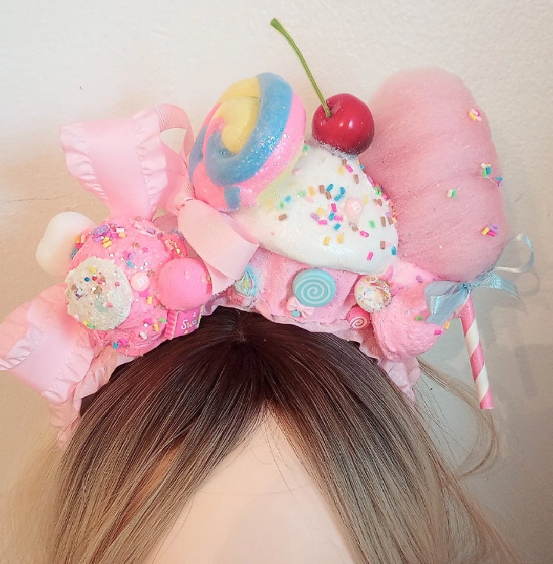 Ice Cream Headband, Cupcake Tiara, Candy/sweets Crown, Food Hairpiece ...