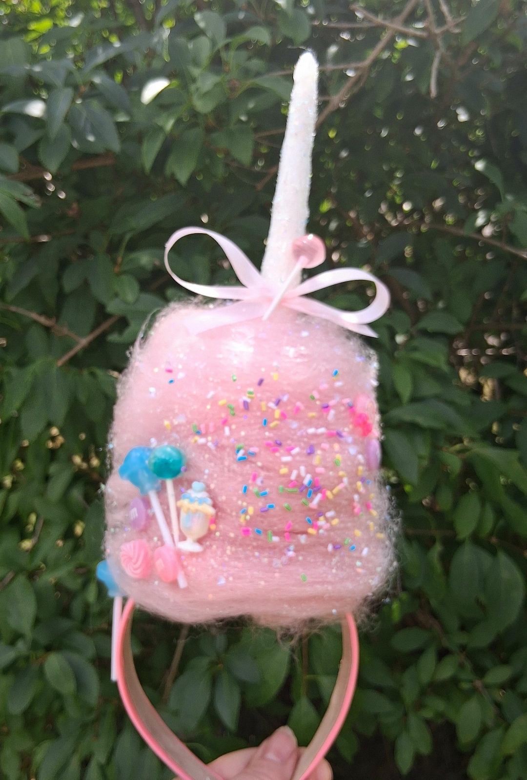 Upside-down Cotton Candy Headband, Candy Hairpiece/costume Accessory ...
