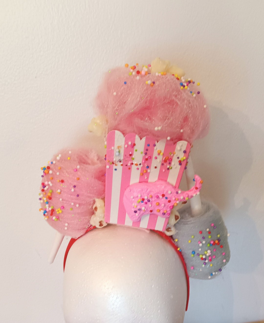 Popcorn/cotton Candy Vintage Themed Headband, Retro Style Circus ...