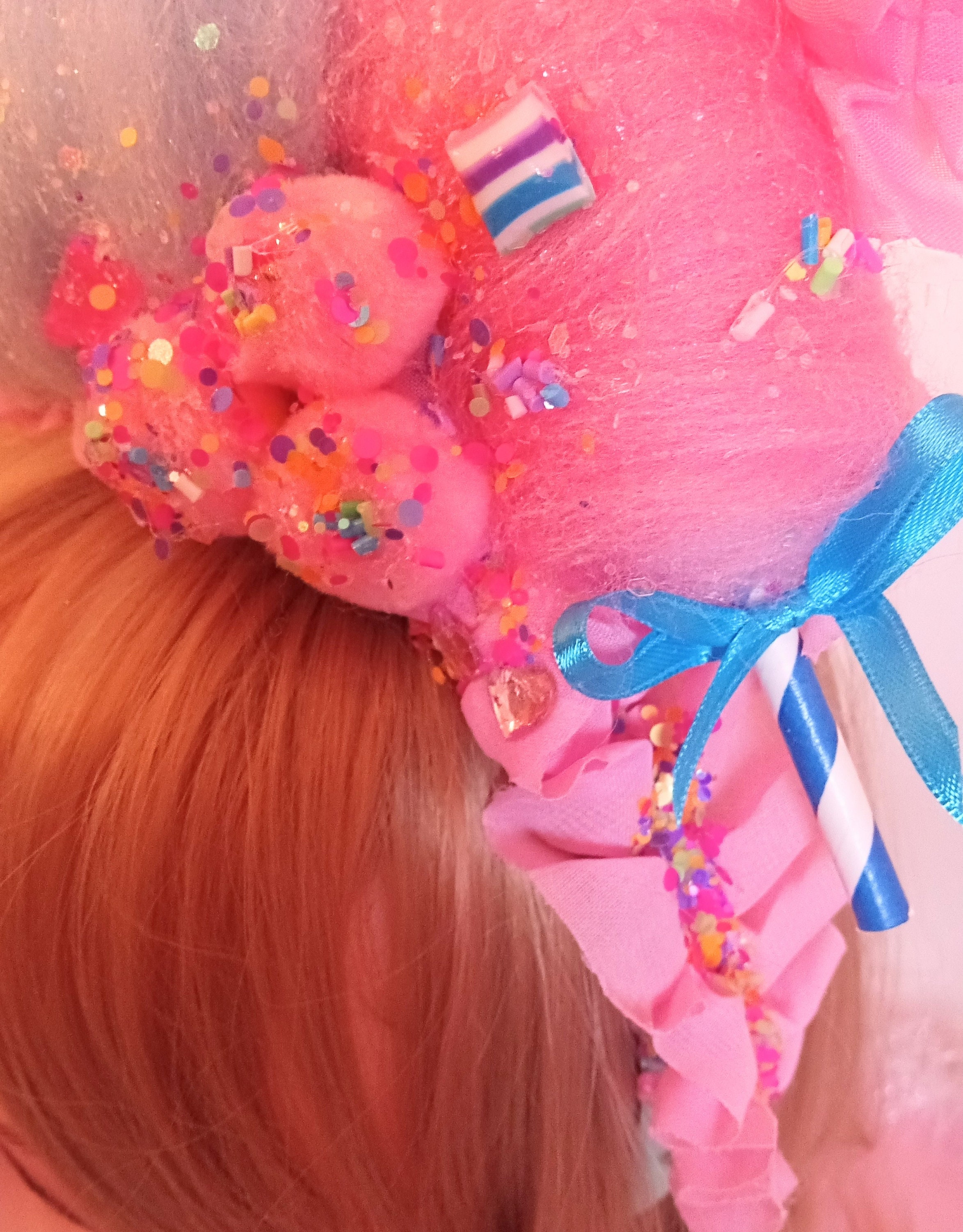 Cotton Candy Headband for Adult/child, Cotton Candy Headpiece, Candy ...