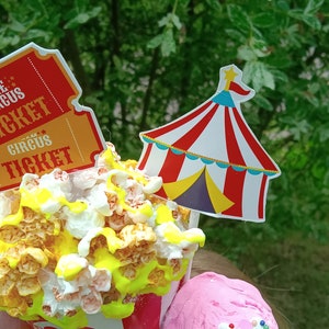 Carnival/circus Themed Headpiece, Popcorn Headband, Carnival Tiara ...