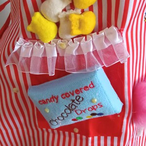 Popcorn Outfit/apron, Popcorn Headband, Carnival/circus Themed Costume ...