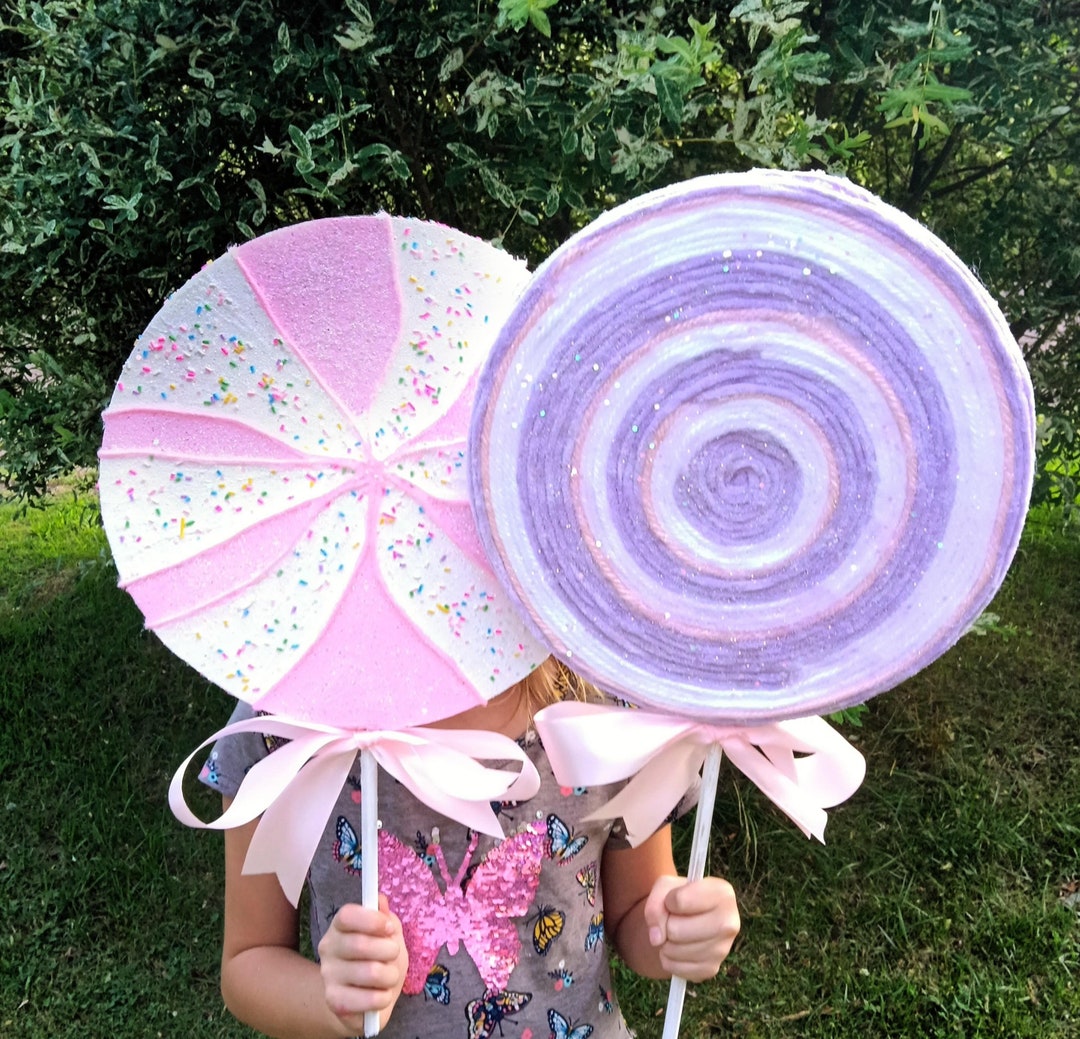 Large Fake Lollipop, Lollipop Props/decorations, Candyland Decor ...