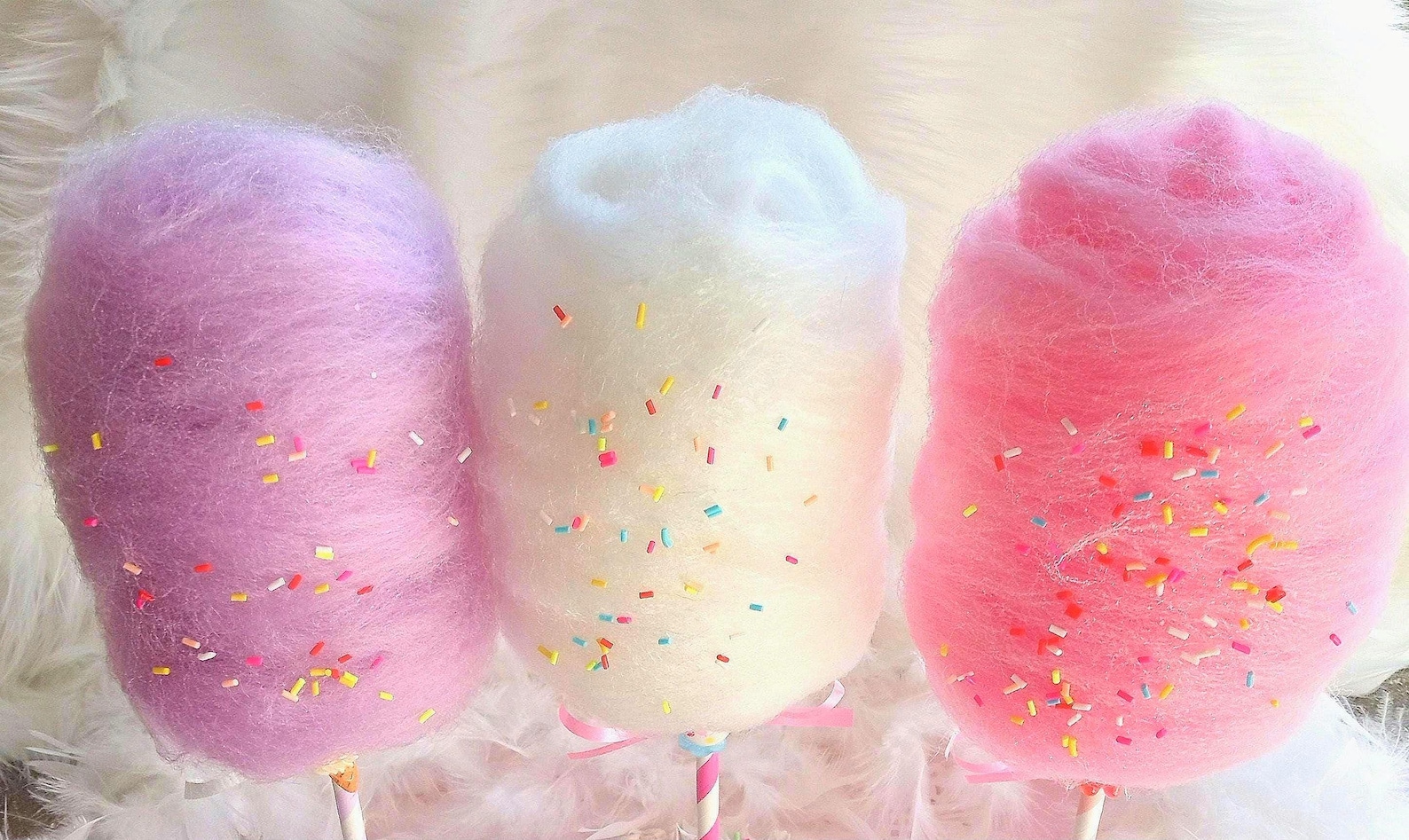 Fake Cotton Candy With Sprinkles, Candyland Decor, Candy Party Decor ...