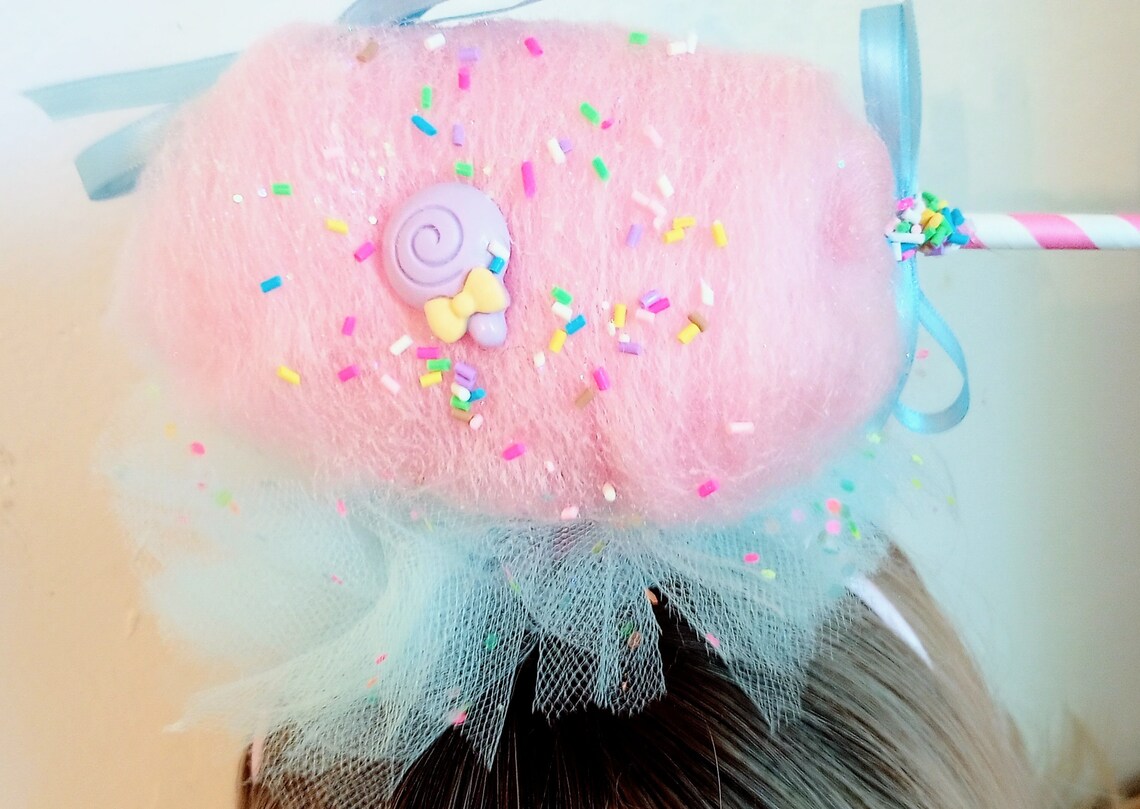 Cotton Candy Headband Fake Food Hairpiece Candy Tiara - Etsy
