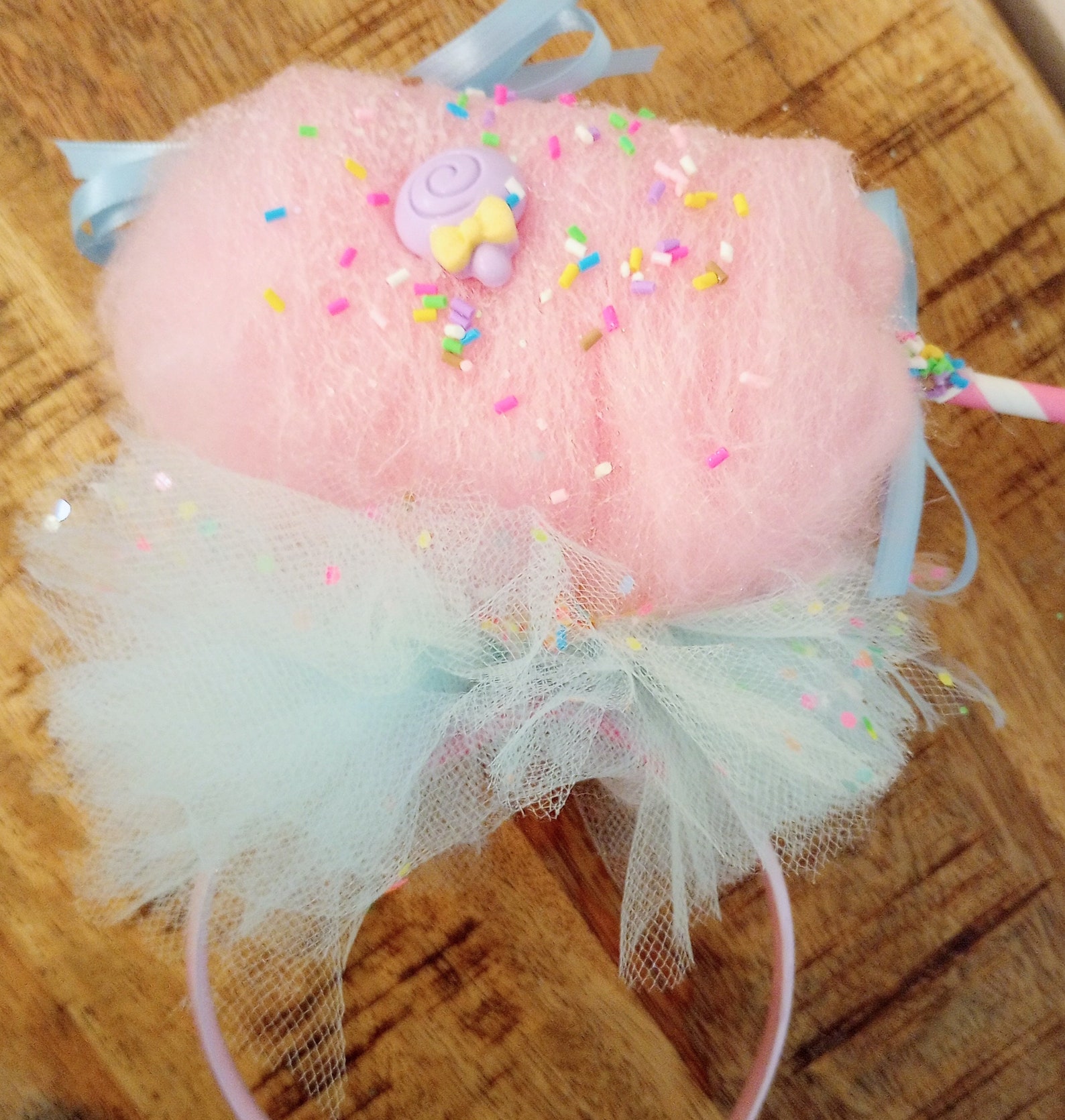 Cotton Candy Headband Fake Food Hairpiece Candy Tiara - Etsy