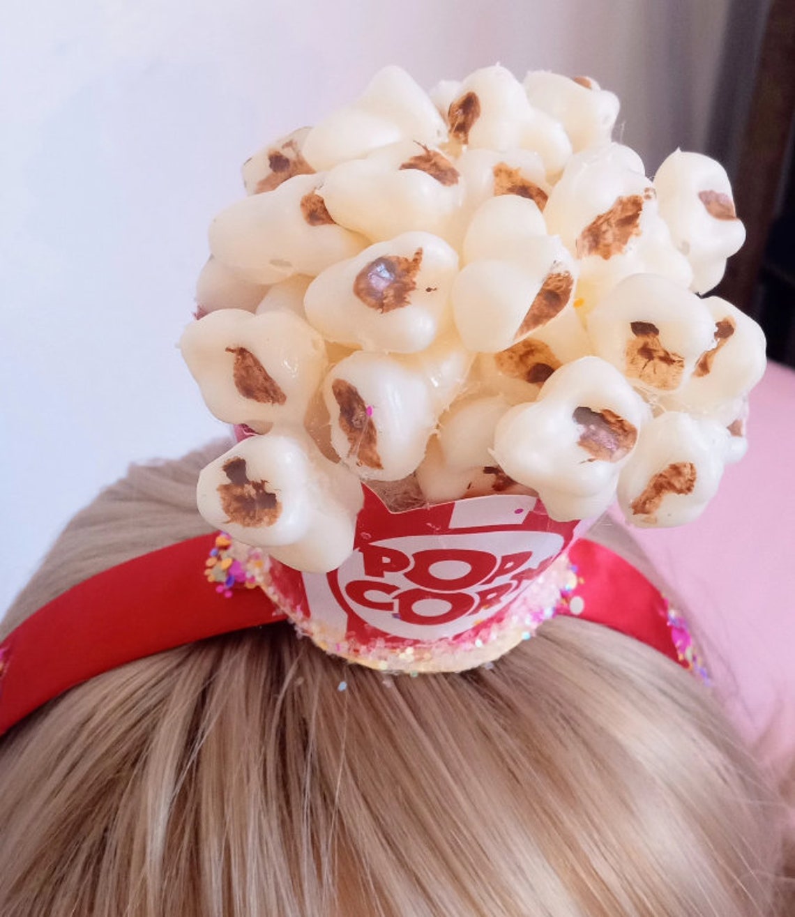 Popcorn Headband, Popcorn Tiara, Fake Food Hairpiece, Circus/carnival ...