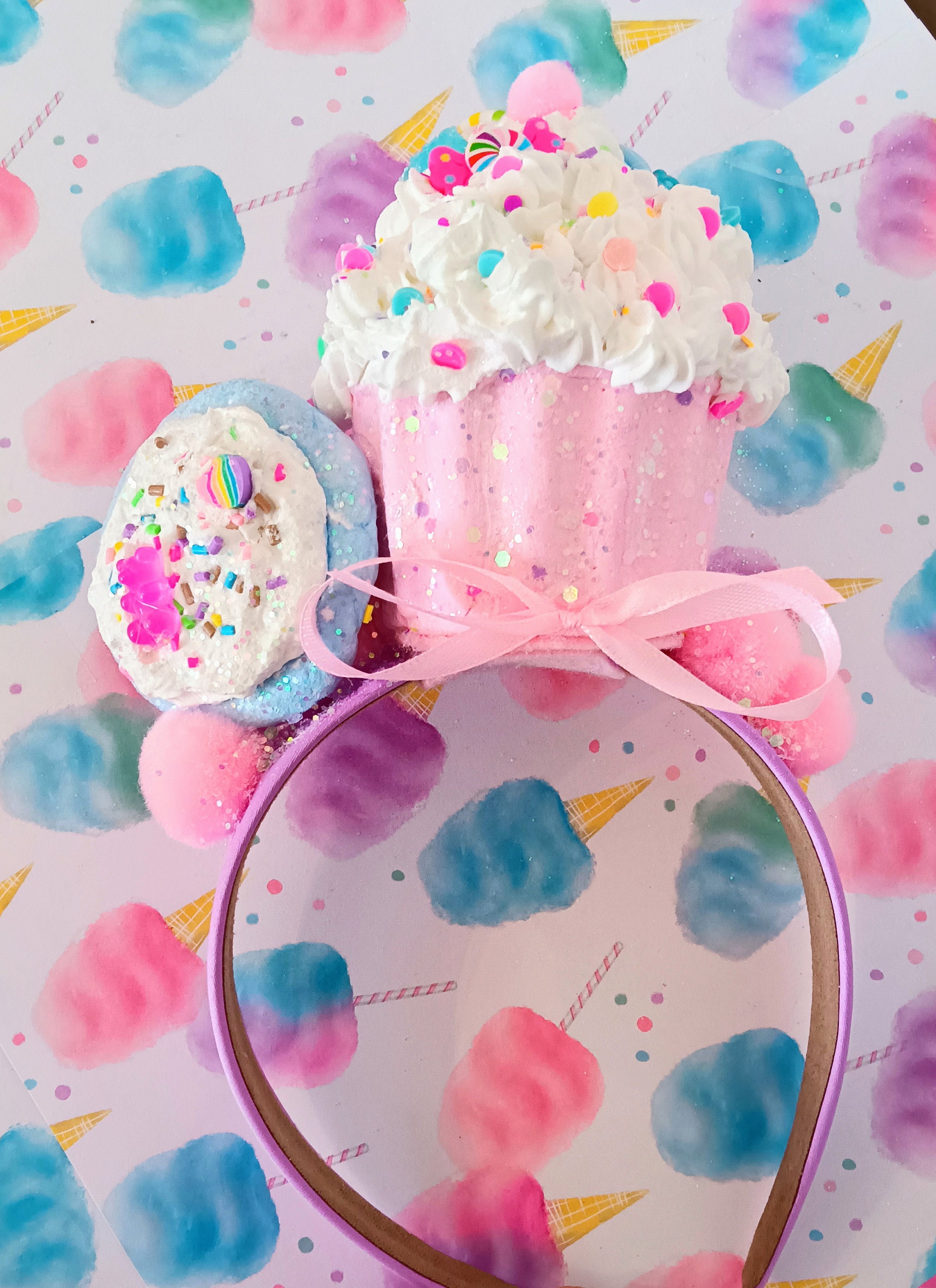 Cupcake/sugar Cookie Fascinator, Fake Food Headband, Sweets Tiara ...