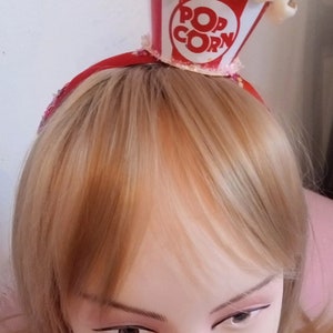 Popcorn Headband, Popcorn Tiara, Fake Food Hairpiece, Circus/carnival ...