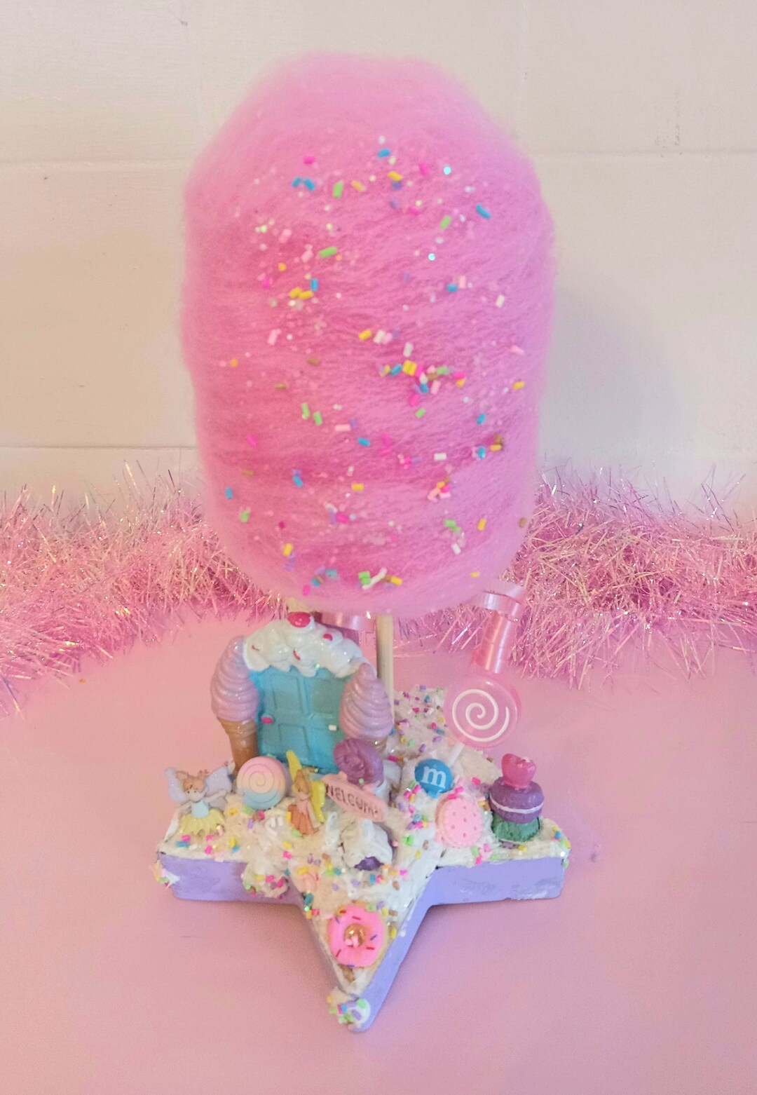 Candyland Centerpiece/arrangement, Cotton Candy Props, Fake Candy ...